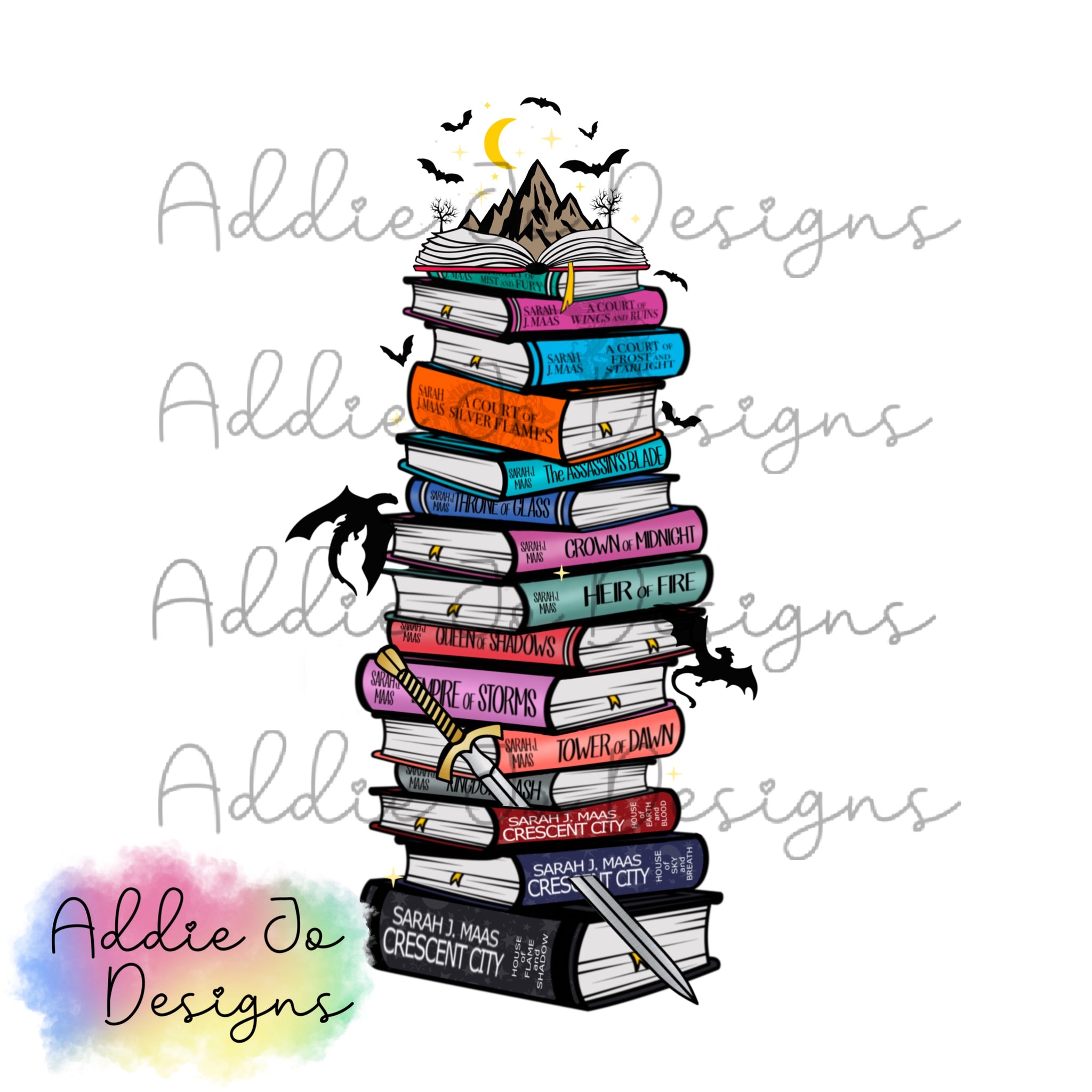 SJM Book Stack – AddieJoDesigns